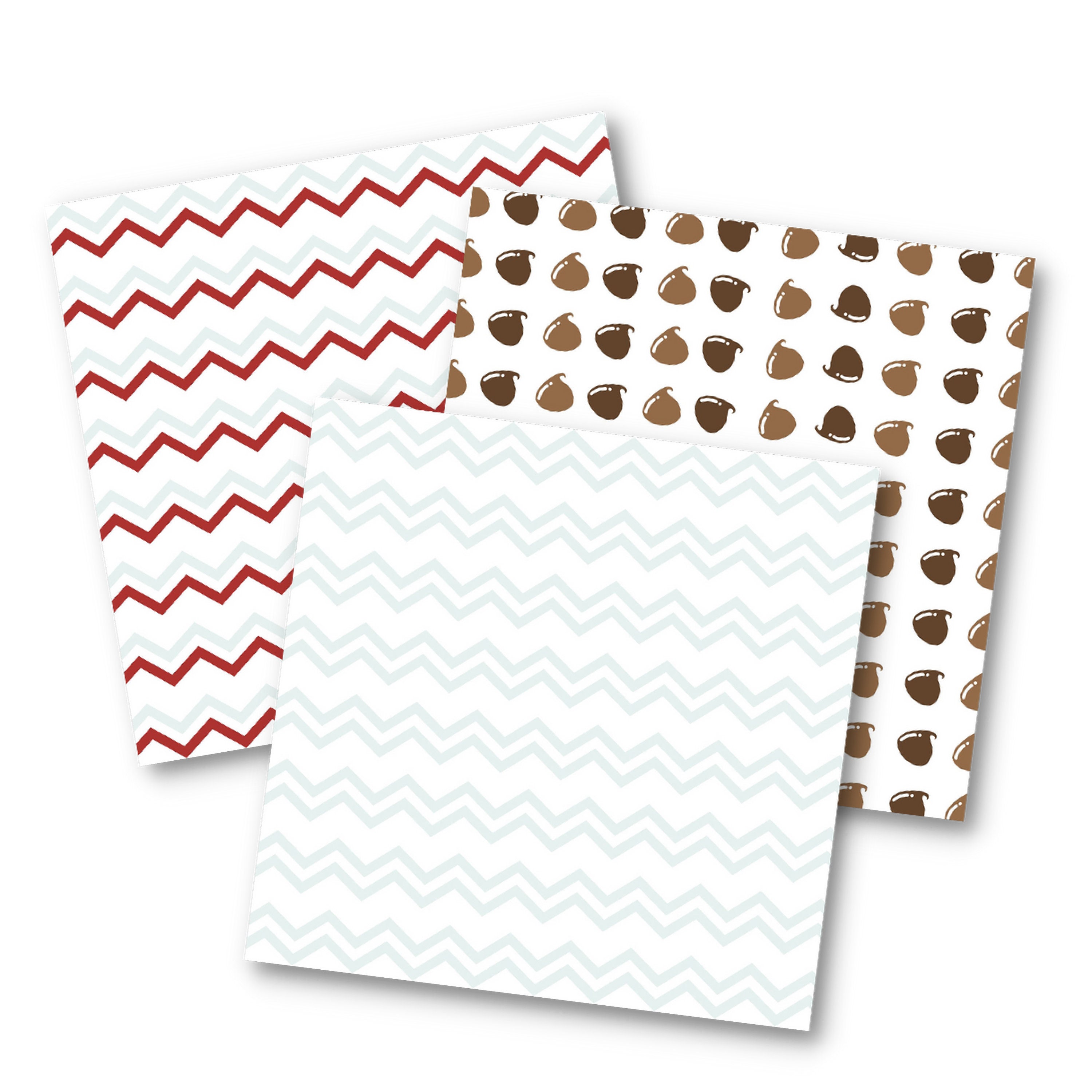 Milk and Cookies Digital Paper Pack, Chocolate Chip Cookie Paper ...