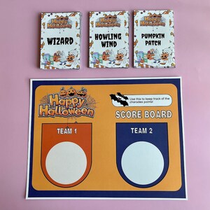 Halloween Charades Game, Family Halloween Party Game, Kids' Halloween ...
