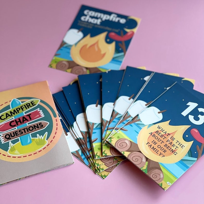 Campfire Storytelling Game, Printable Campfire Game Set, Camping-themed ...