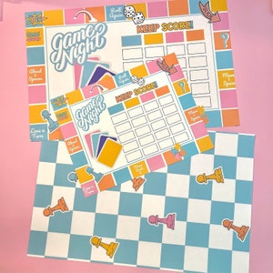 Game Night Party Decorations, Printable Game Night Bundle, Game Theme ...