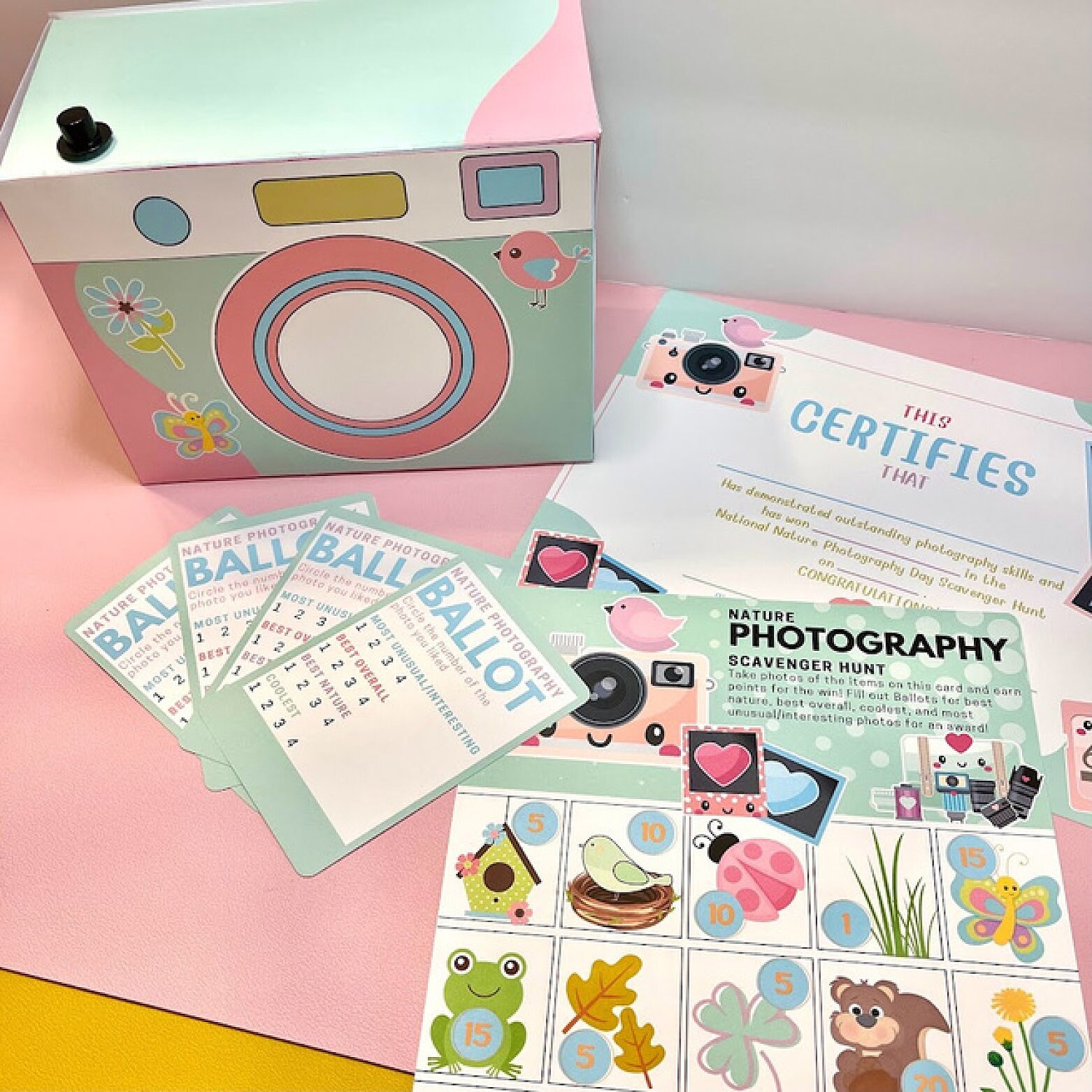 Nature Photo Contest Scavenger Hunt Kit Photography Game and - Etsy