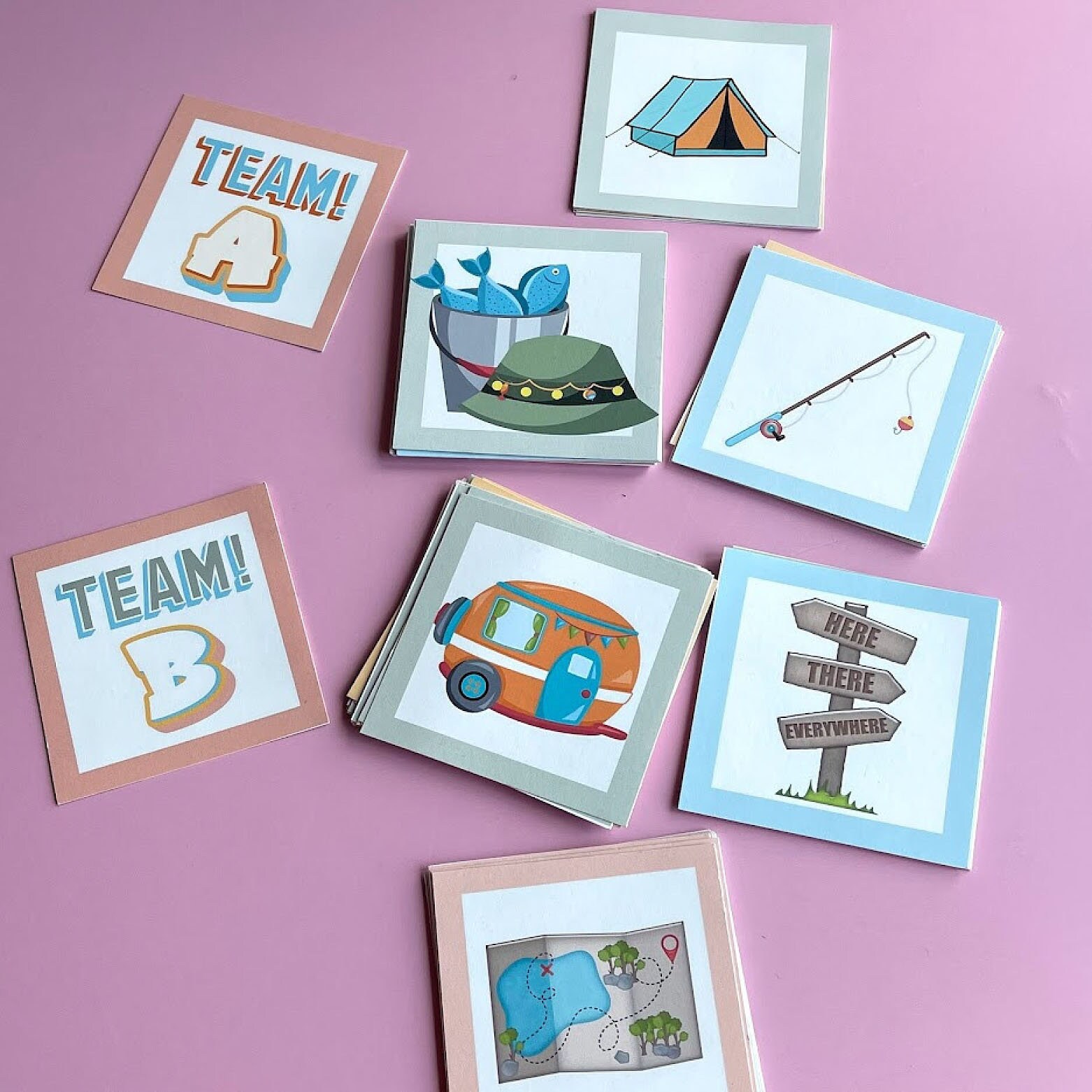 Camping Printable Memory Match Game, Fun Camping Activity, Outdoor ...