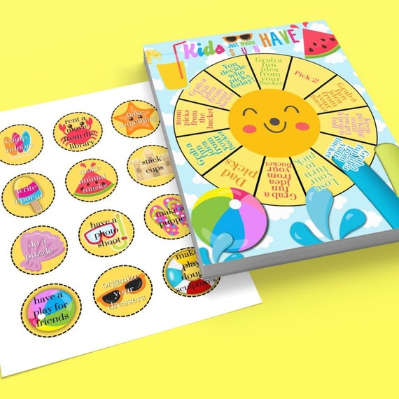 Kids Summer I am Bored Jar Activity Printable, Summer Boredom List ...