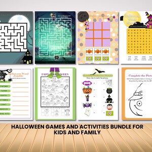 Halloween Printables for Kids, Halloween Games Bundle, Halloween Game ...
