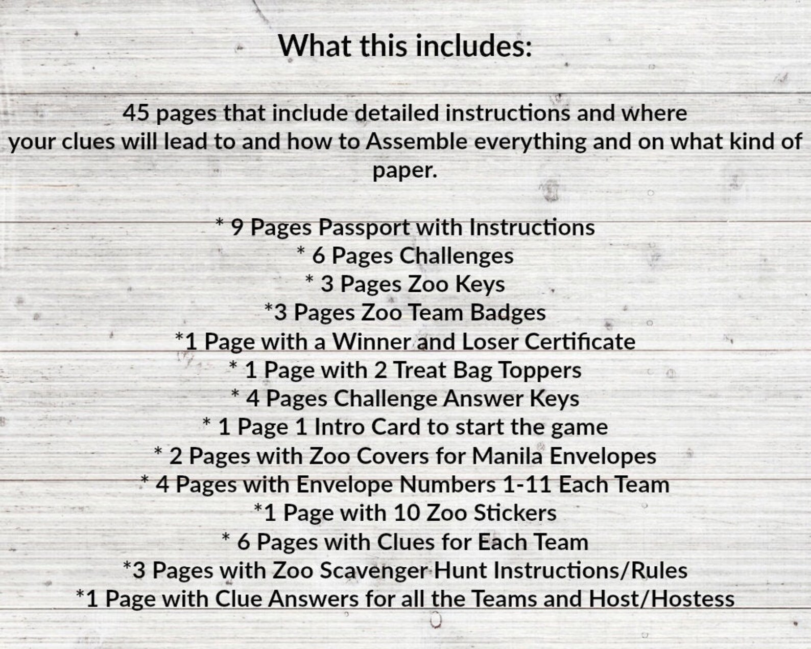 Zoo Scavenger Hunt Zoo Passport Safari Scavenger Hunt - Etsy