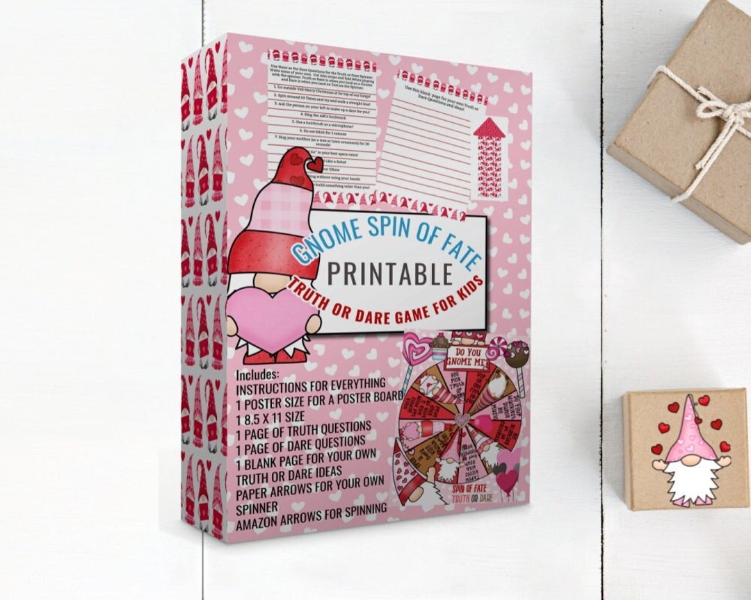 Family Friendly Truth or Dare Game for Kids, Valentine's Day Game for ...