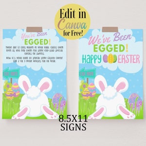 You've Been Egged Easter Game for Kids, Easter Outdoor Game, Spring ...