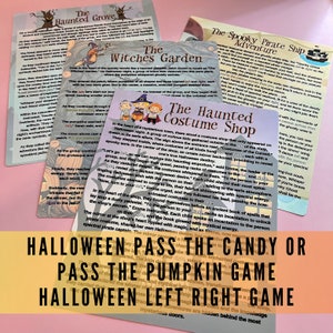 Printable Halloween Pass the Candy & Pumpkin Game (PDF) - Etsy