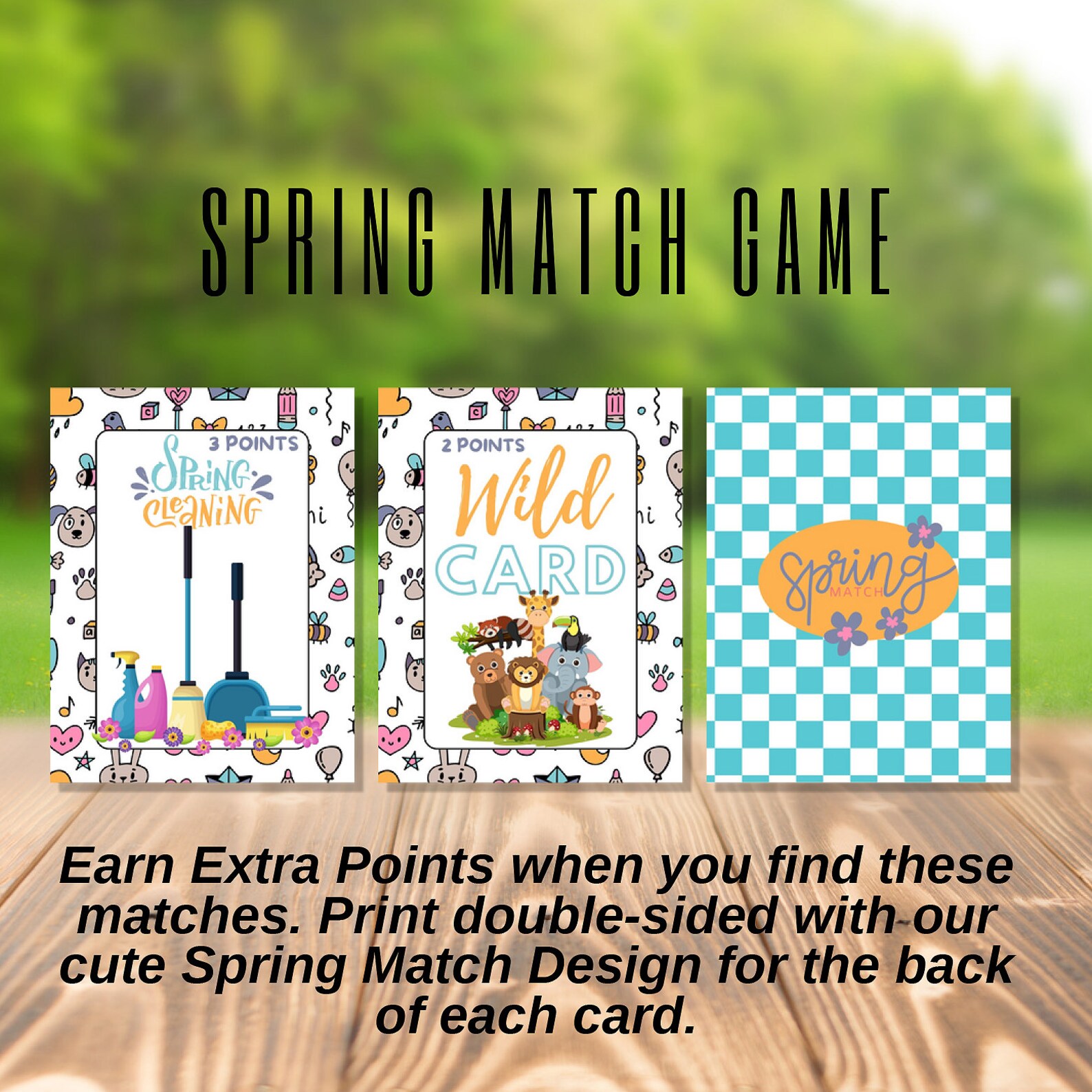 Printable Spring Memory Match Game for Kids, Classroom Spring Memory ...