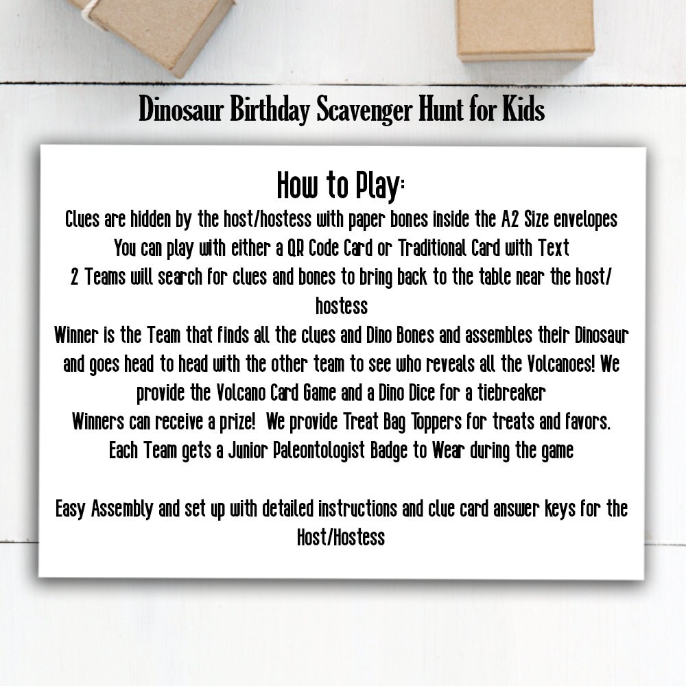 Dinosaur Scavenger Hunt, Dinosaur Birthday Games, Dinosaur Party Games ...