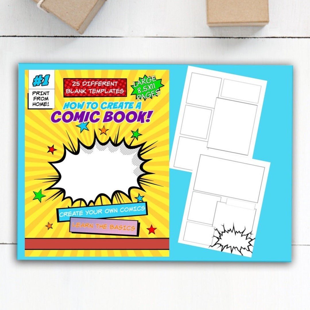 Blank Comic Book Template, Make Your Own Comic Book, Blank Comic Book ...