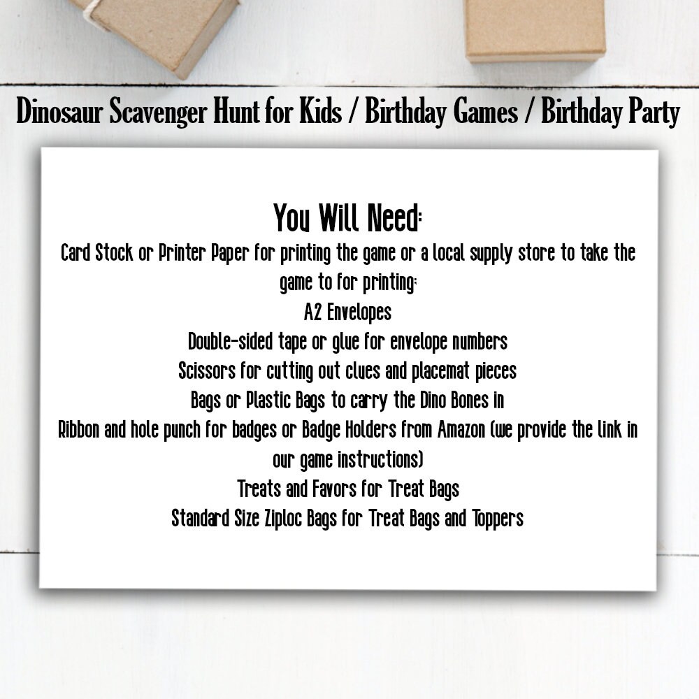 Dinosaur Scavenger Hunt, Dinosaur Birthday Games, Dinosaur Party Games ...