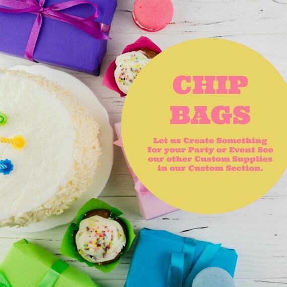 Custom Party Supplies, Custom Chip Bags, Chip Bag Favors, Birthday Chip ...