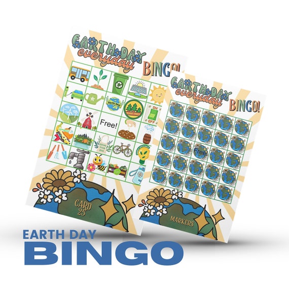 Earth Day Everyday Bingo, Earth Day Bingo, Earth Day Activity for Kids ...