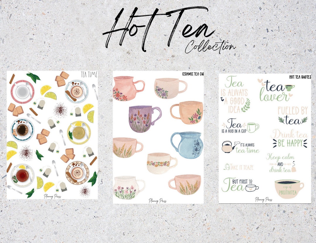 Hot Tea Sticker Collection - Etsy