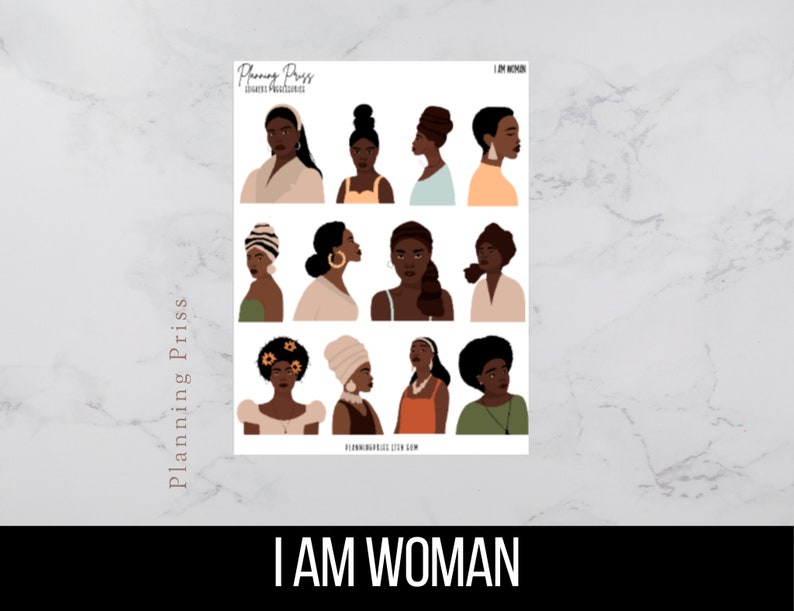 I Am Women Deco Sticker Sheet - Etsy