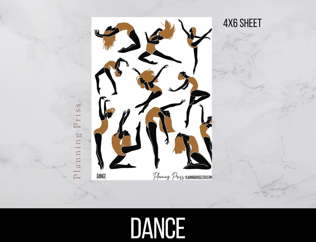 Dance Deco Sticker Sheet - Etsy