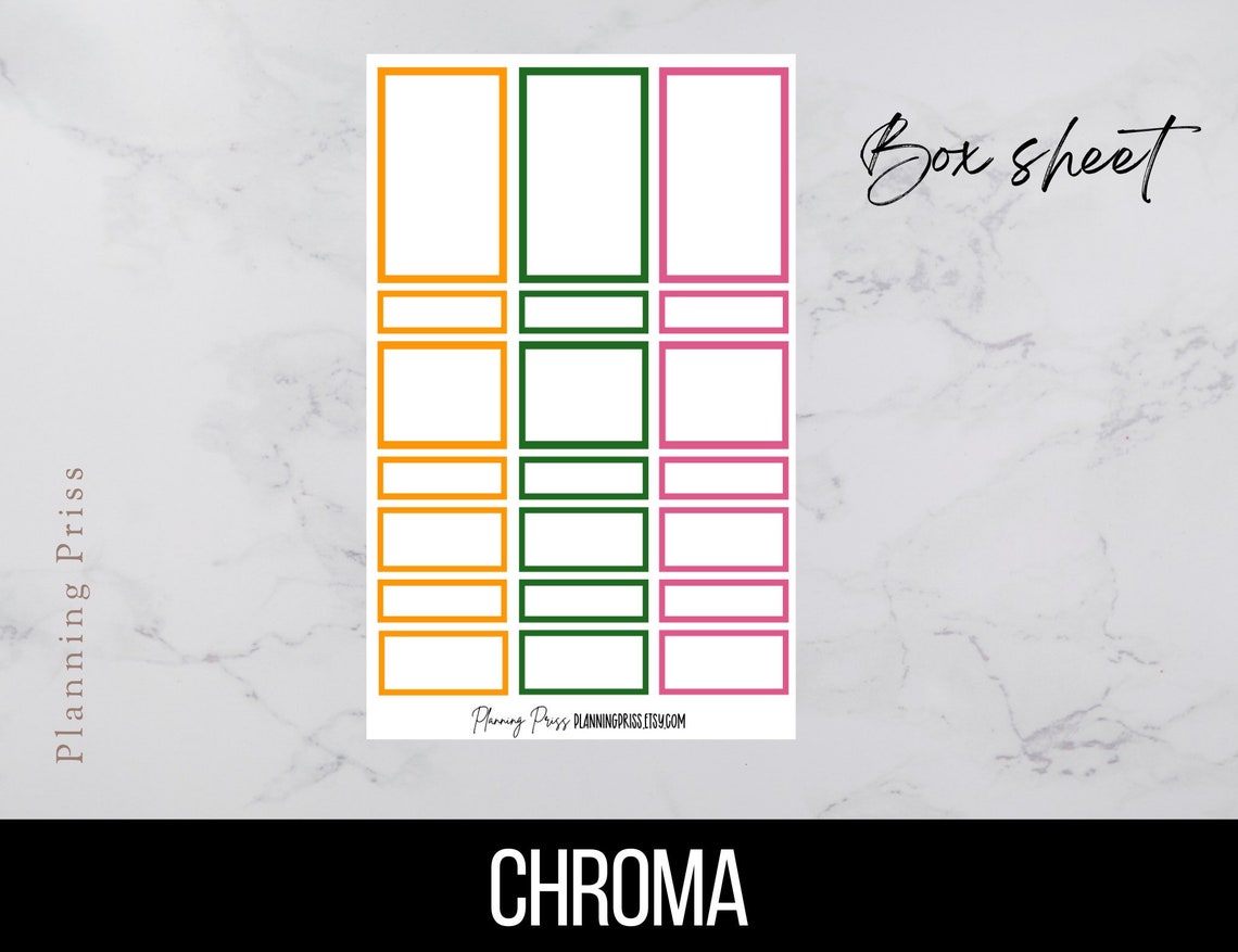 Chroma Floral Deco Sticker Kit/ Spring Floral Deco/kiss Cut Stickers - Etsy