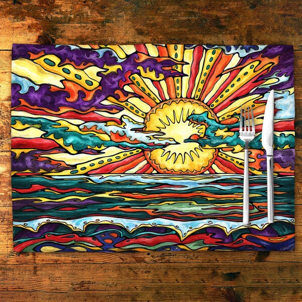 Bright Placemats - Etsy