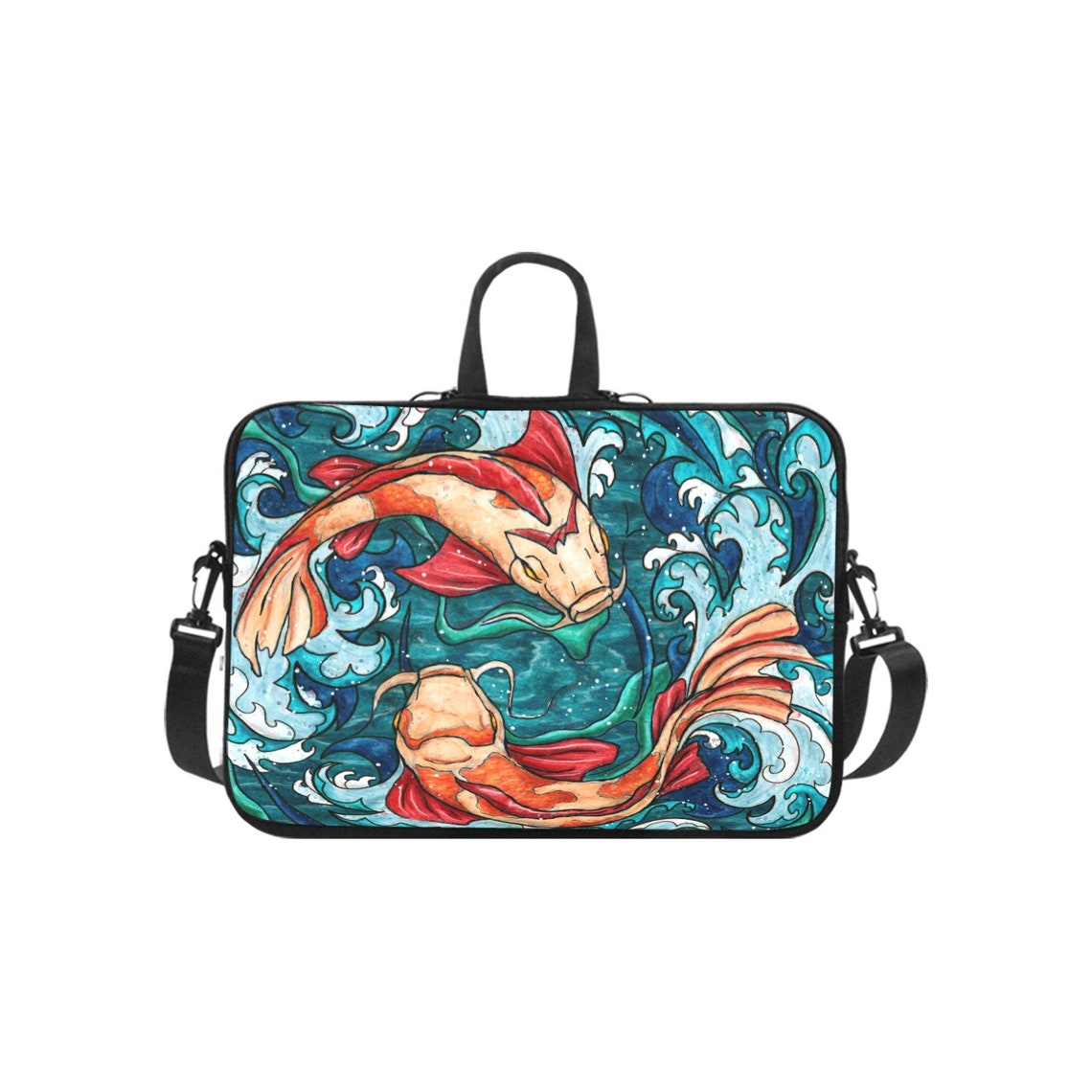 Japanese Koi Fish Laptop Bag From 10 to 17 Inch Laptop Bag - Etsy