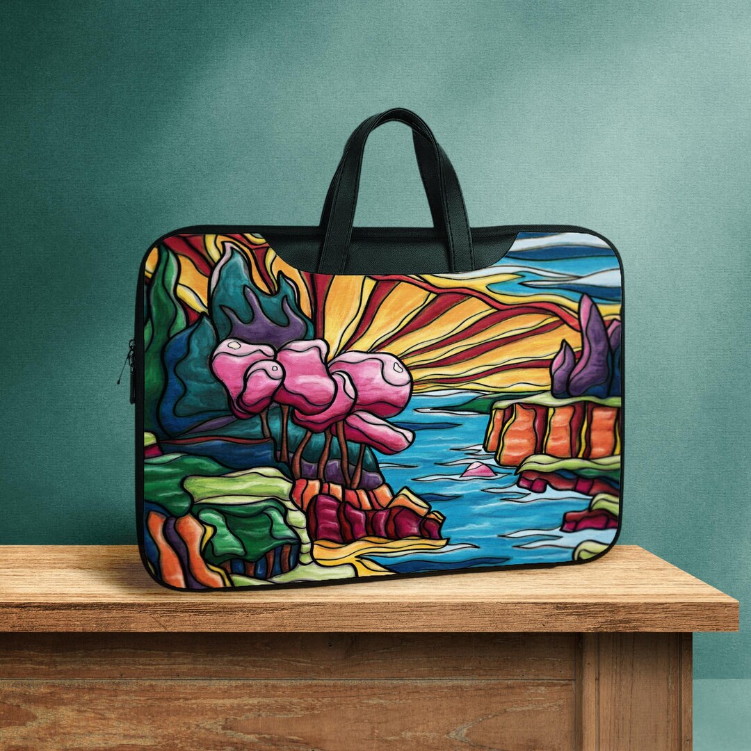 Colorado Laptop Sleeve With Strap and Pockets, Colorful Personalized ...