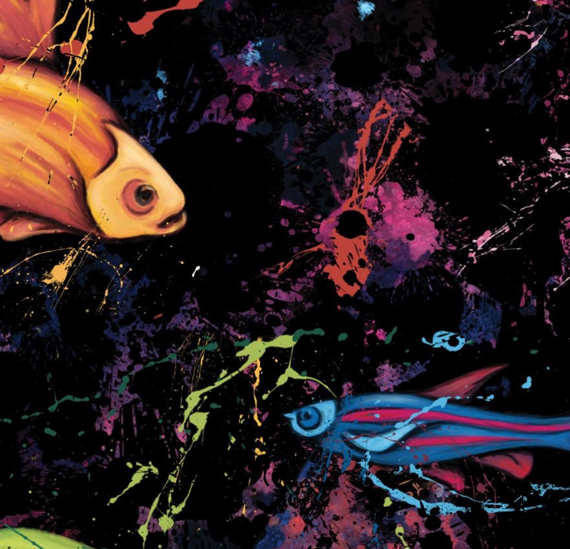 Tableau poissons colorés peinture de poissons tropicaux | Etsy France