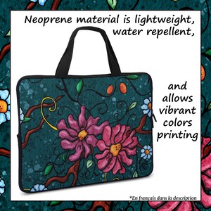 Floral Laptop Bag, Laptop Sleeve With Handles, Women Computer Case or ...