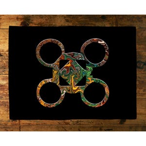 Adinkra Symbol Placemats Set, Sunsum Human Spirit Symbol Printed ...