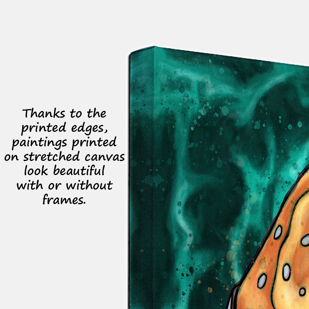 Grumpy Old Fish Wall Art Funny Pop Art Fish Painting Printed - Etsy