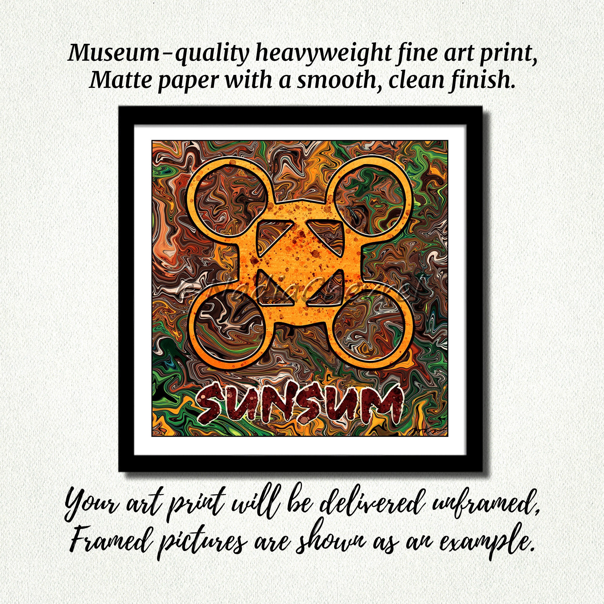 Sunsum Adinkra Wall Art Ancient West Africa Symbol for Human - Etsy