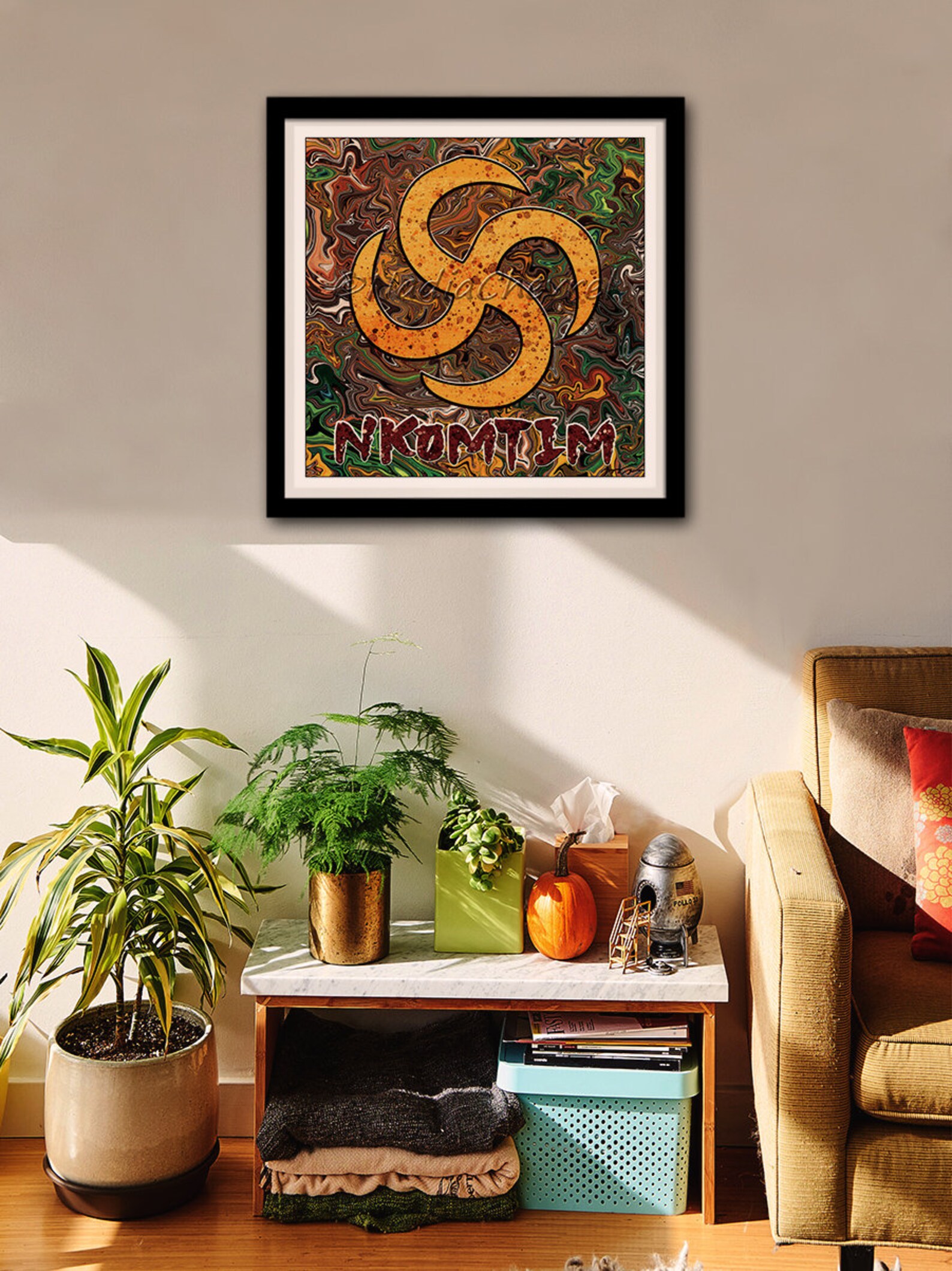 Nkontim Adinkra Wall Art Ancient West Africa Symbol for - Etsy