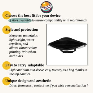 Personalized Black Pink and White Laptop Bag With Handles, Girly ...