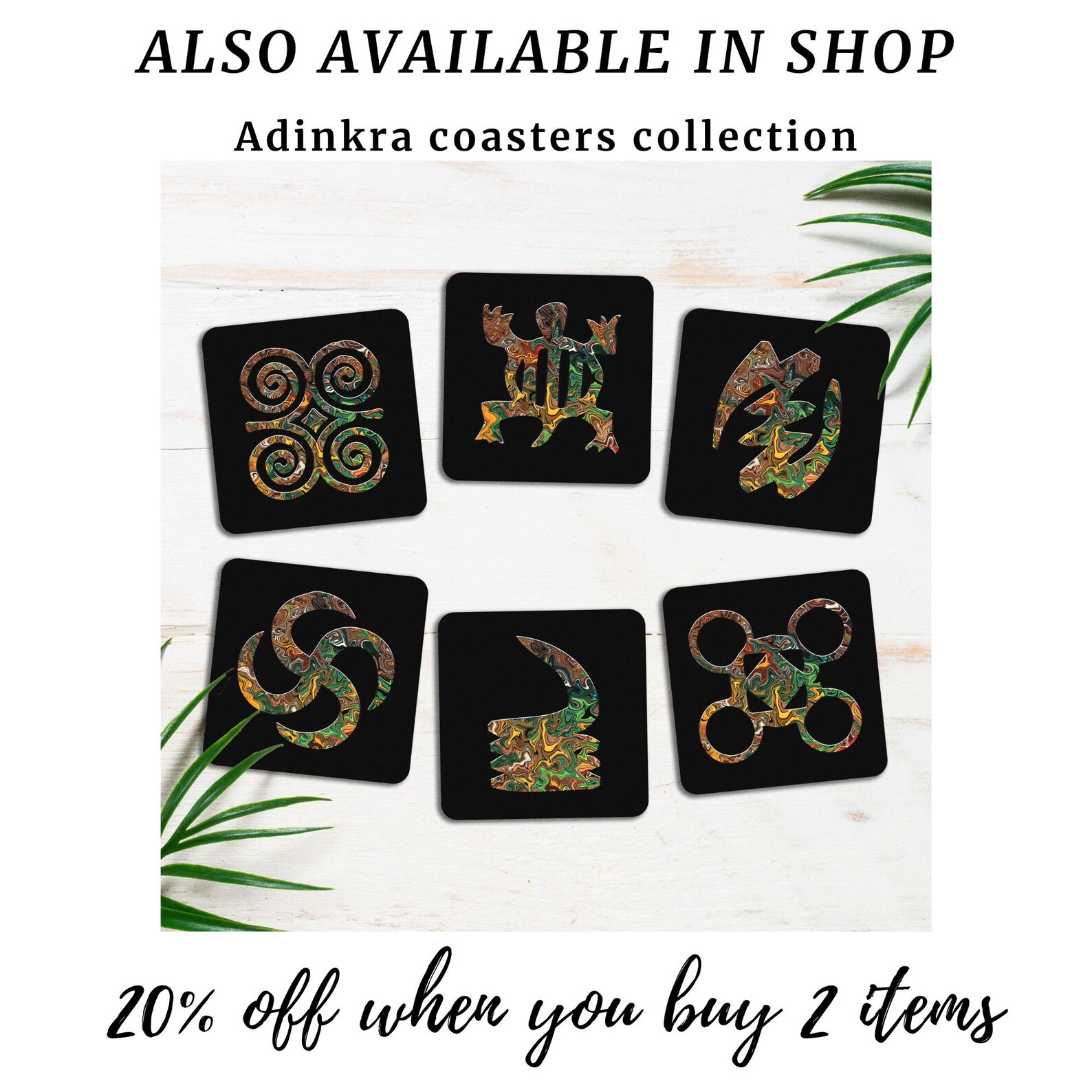 Adinkra Symbol Placemats Set Nkontim Loyalty Symbol Printed - Etsy