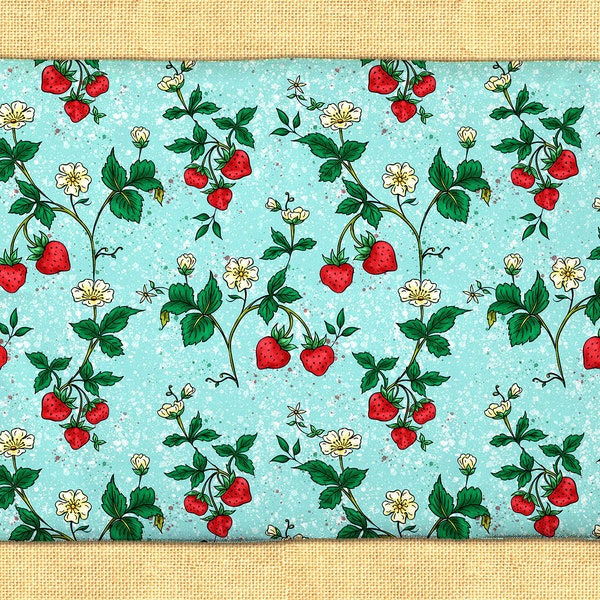 Strawberry Placemats - Etsy