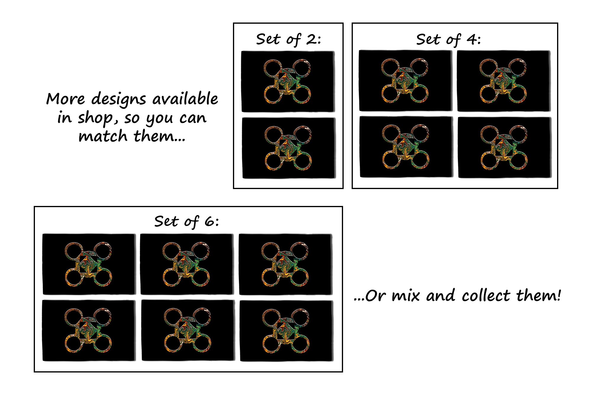 Adinkra Symbol Placemats Set Sunsum Human Spirit Symbol - Etsy