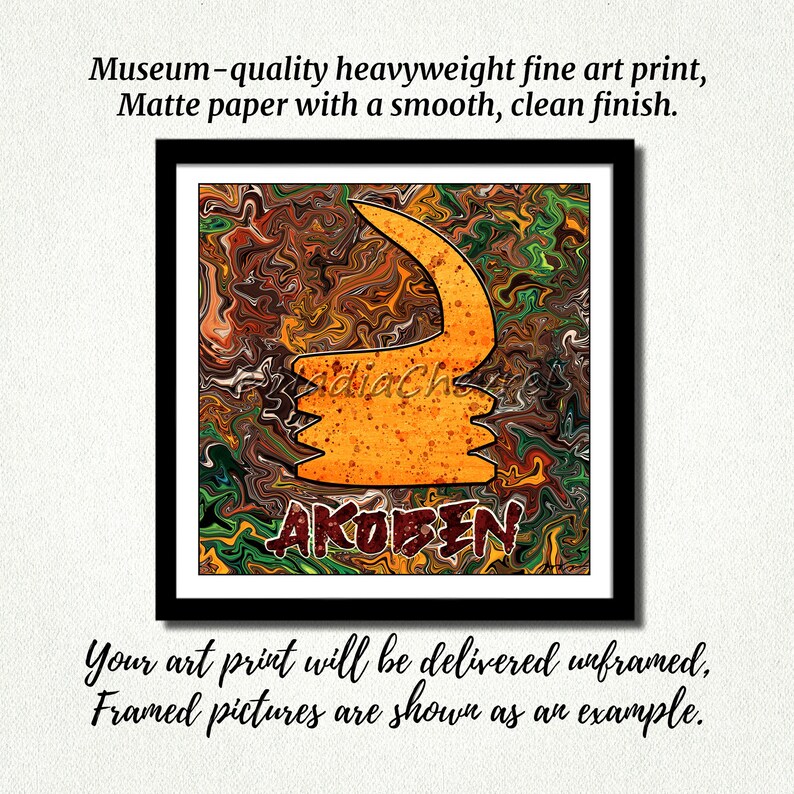 Akoben Adinkra Wall Art Ancient West Africa Symbol for - Etsy