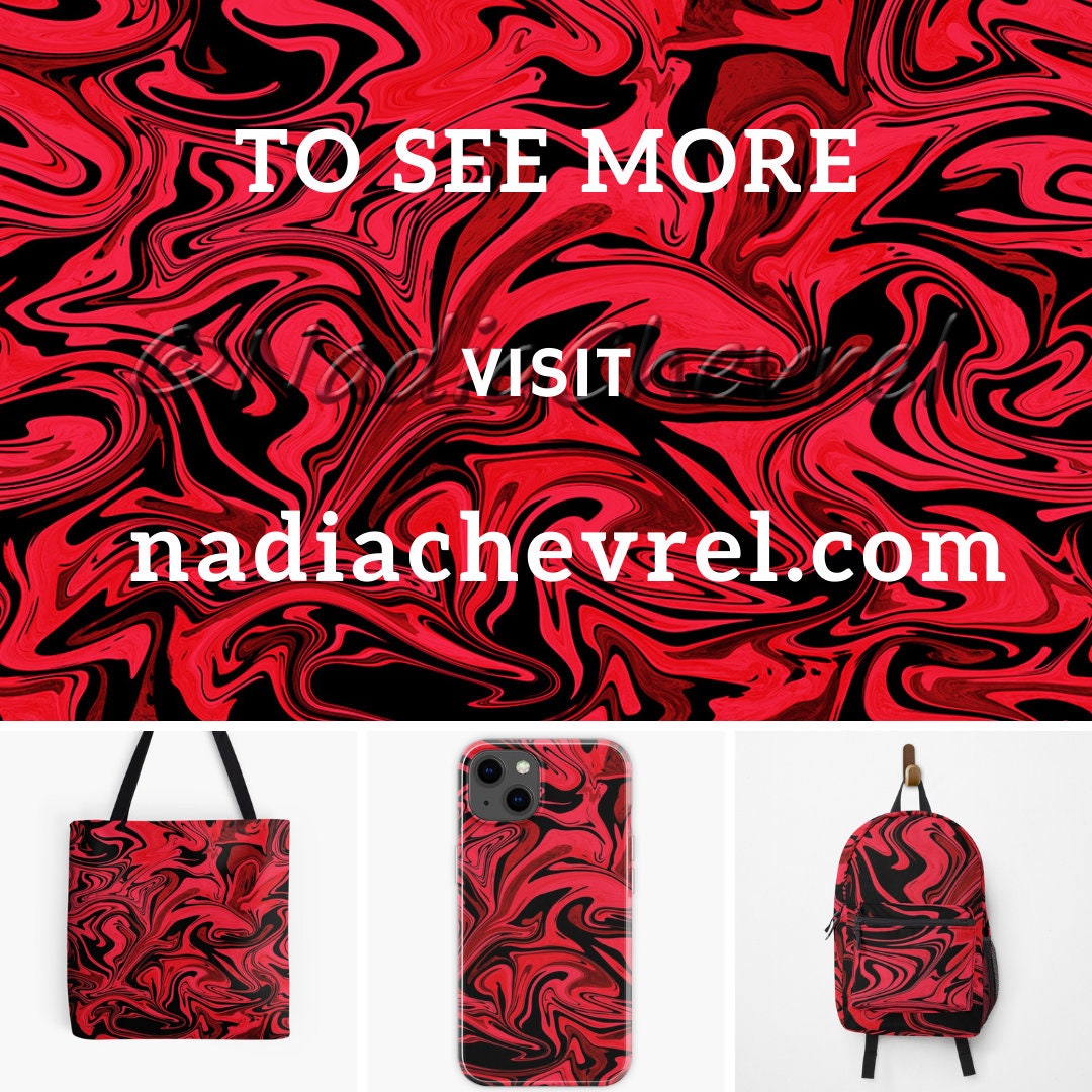 Red and Black Abstract XXL Mousepad Liquid Marble Mouse Pad - Etsy