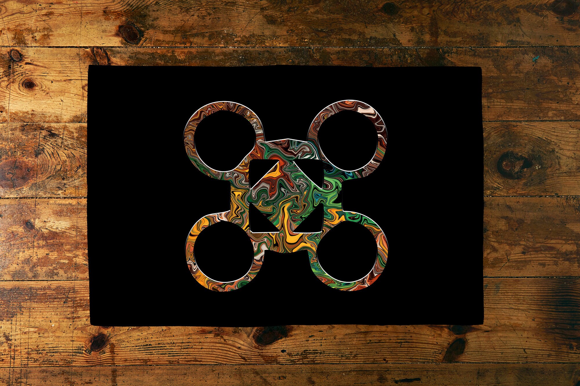 Adinkra Symbol Placemats Set Sunsum Human Spirit Symbol - Etsy