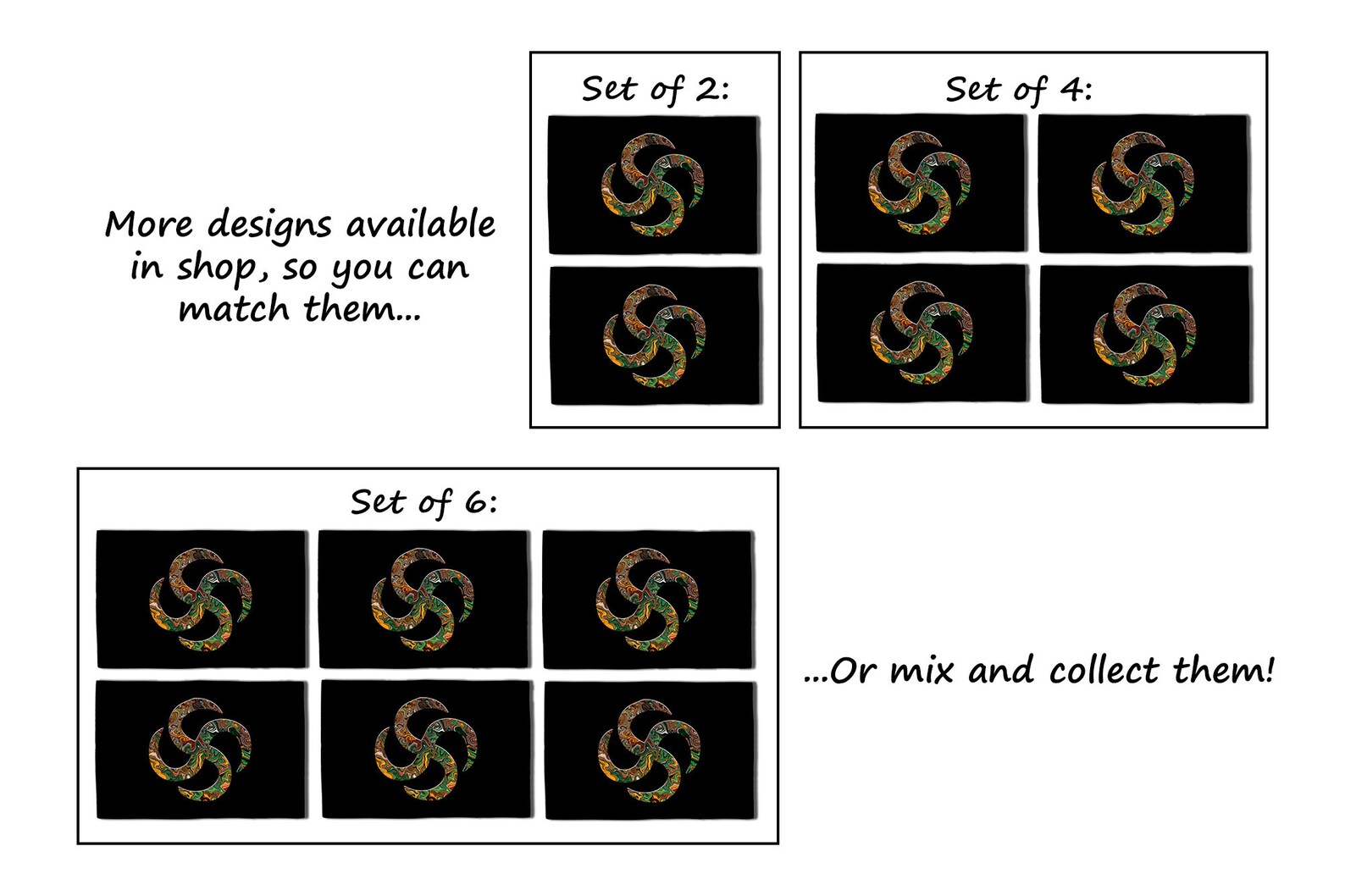 Adinkra Symbol Placemats Set Nkontim Loyalty Symbol Printed - Etsy