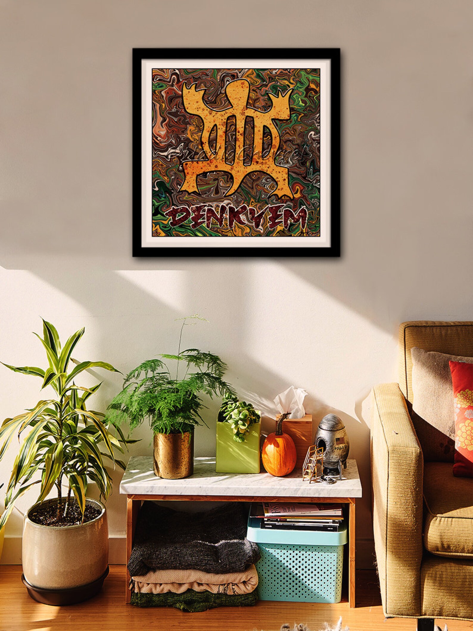 Denkyem Adinkra Wall Art Ancient West Africa Turtle Symbol - Etsy