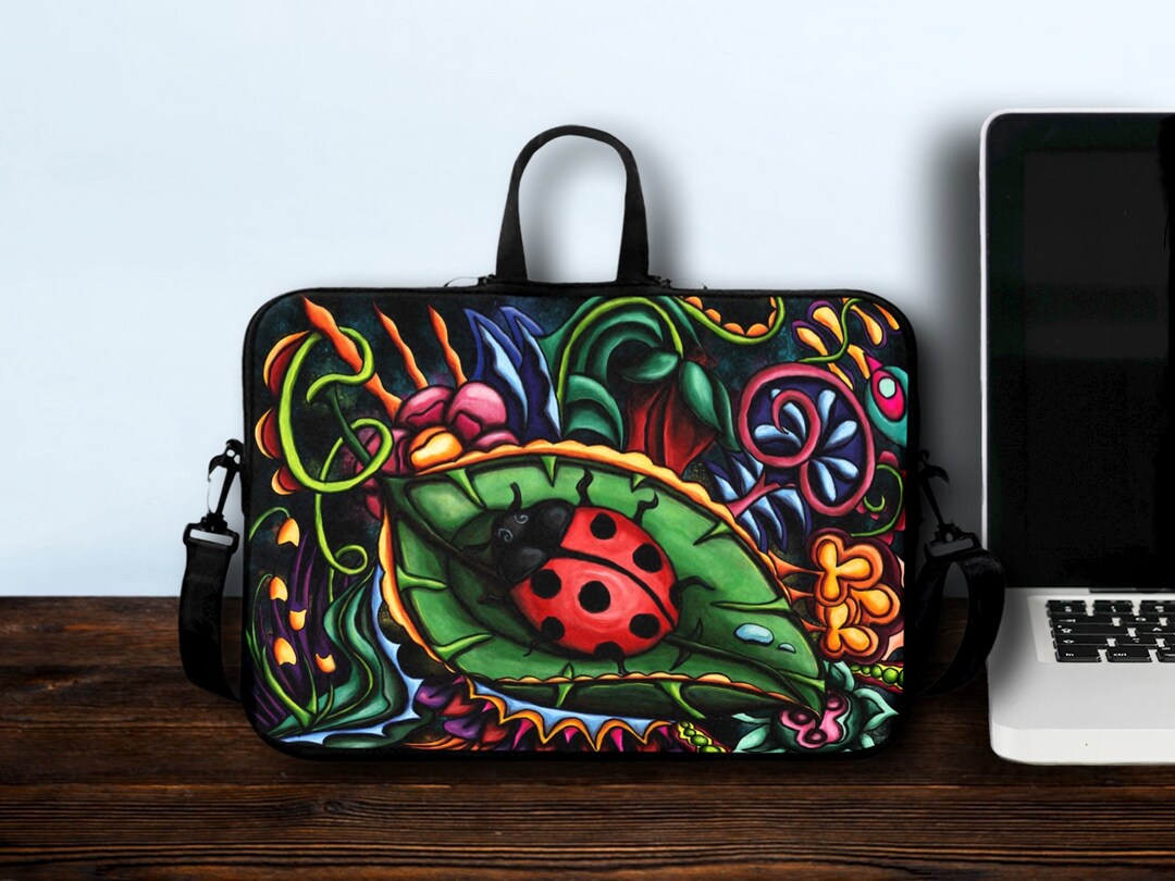 Ladybug Laptop Case With Handles Colorful Kids Computer Bag - Etsy