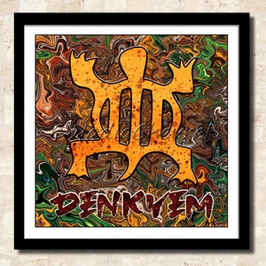 Denkyem Adinkra Wall Art Ancient West Africa Turtle Symbol - Etsy