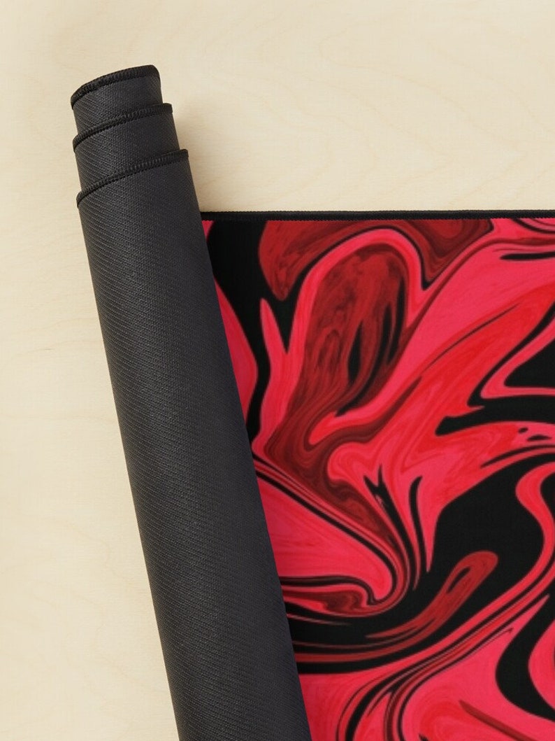 Red and Black Abstract XXL Mousepad Liquid Marble Mouse Pad - Etsy Canada
