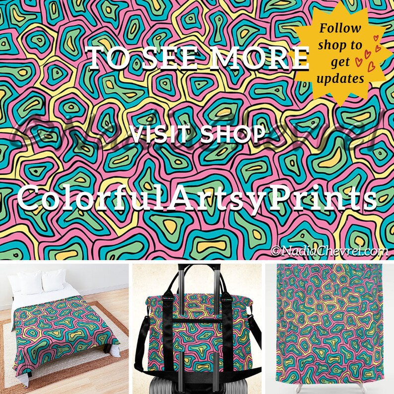 Orange and Purple Shapes Duffle Bag Groovy Weekender Bag With - Etsy