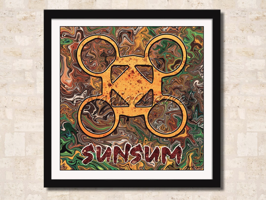 Sunsum Adinkra Wall Art, Ancient West Africa Symbol for Human Spirit ...
