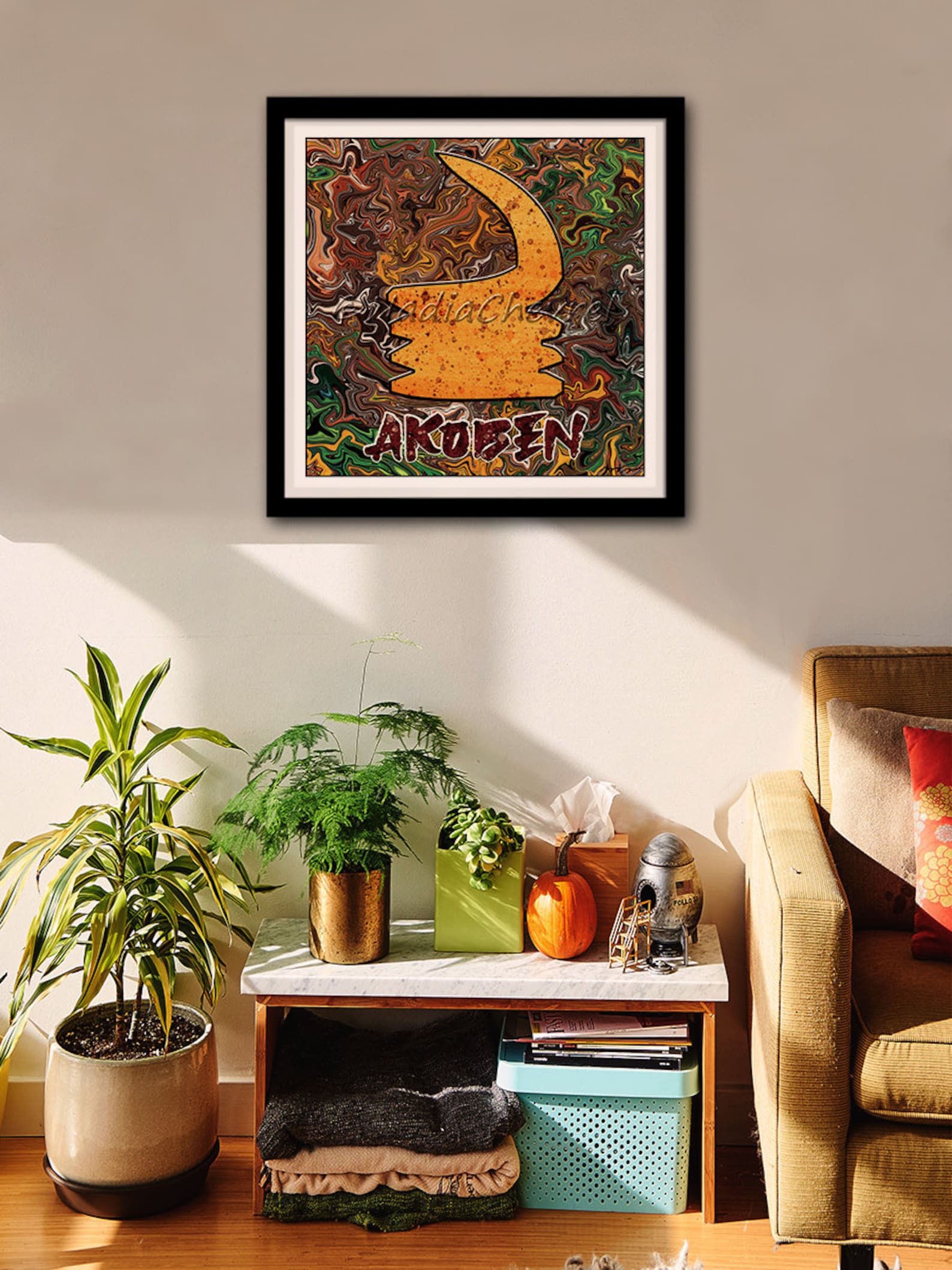 Akoben Adinkra Wall Art Ancient West Africa Symbol for - Etsy