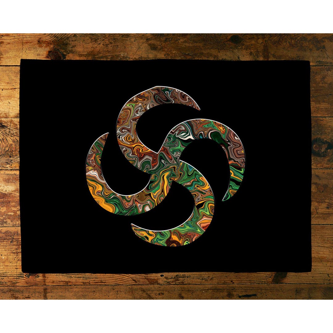 Adinkra Symbol Placemats Set, Nkontim Loyalty Symbol Printed Placemats ...