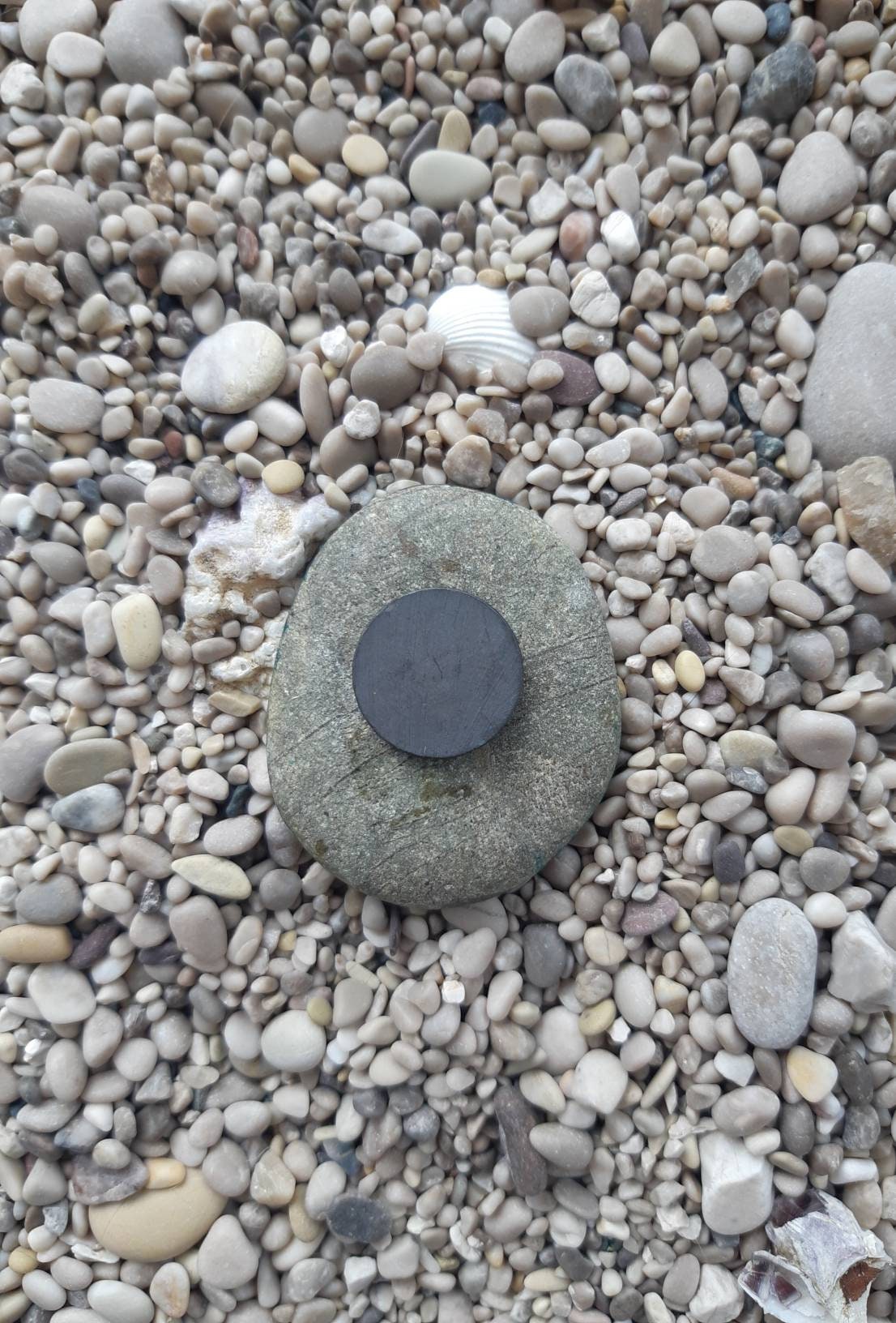 Hand-painted Magnet, Beach Stone Magnet, Landscape Magnet, Miniature ...