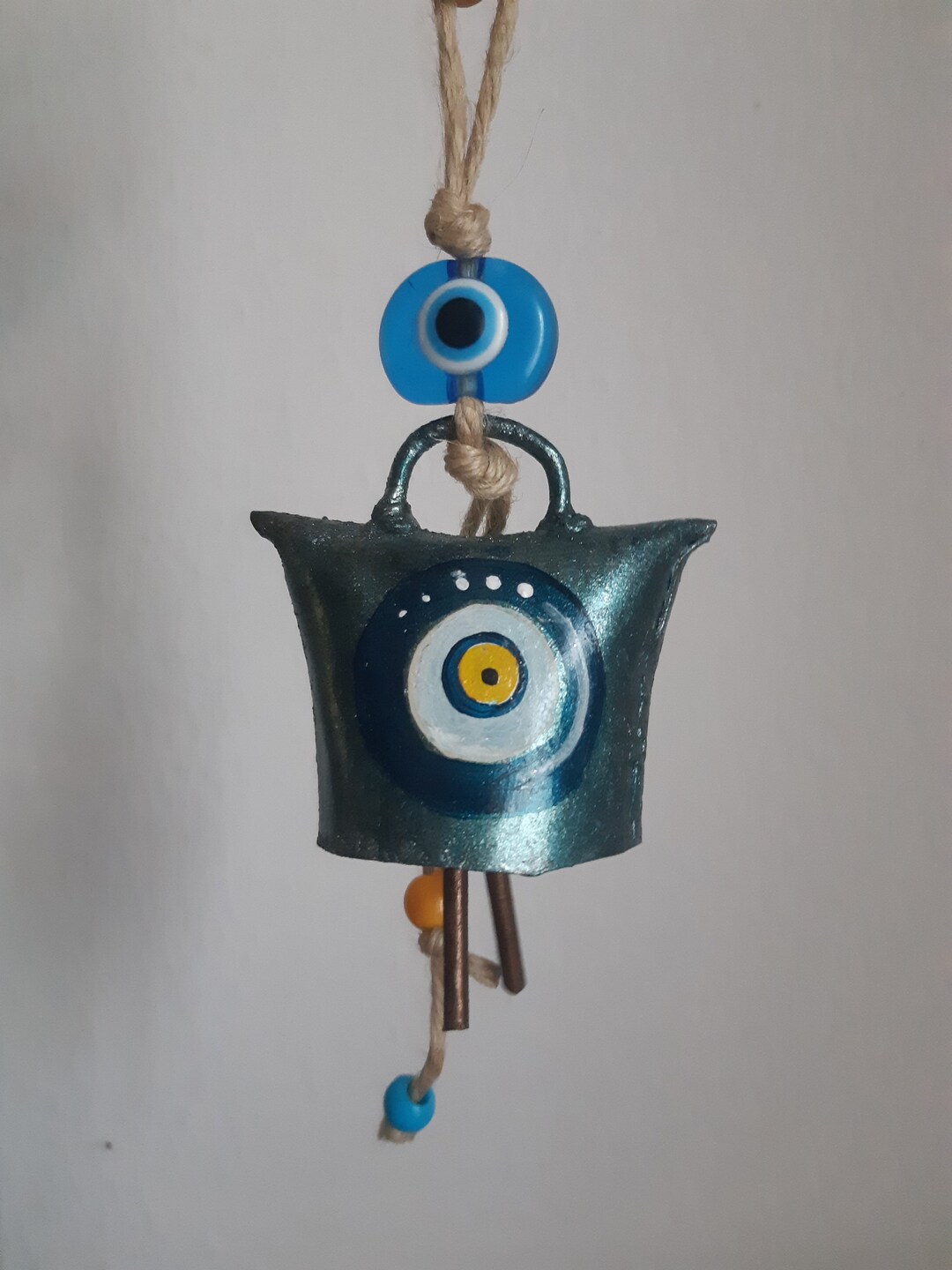 Evil Eye Bell, Handmade Bell, Evil Eye Painting, Hand-painted Bell ...