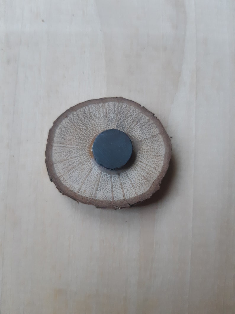 Painted Wood Magnet Wood Slice Magnet Seascape Miniature - Etsy